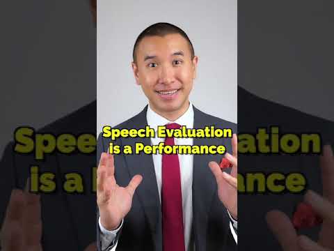 Toastmasters Speech Evaluation Tips from a District Champion|Evaluation is a Performance #shorts