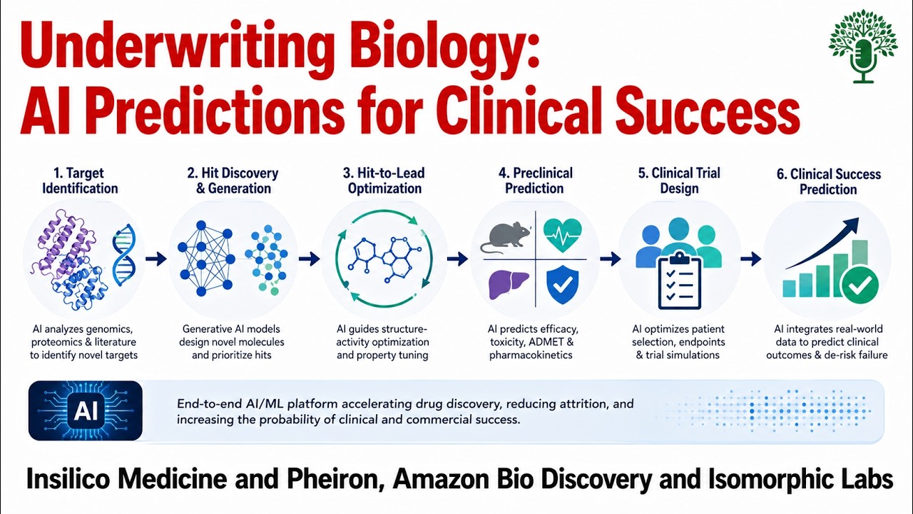 Underwriting Biology: AI Predictions for Clinical Success. Insilico, Pheiron, AWS Bio, Isomorphic