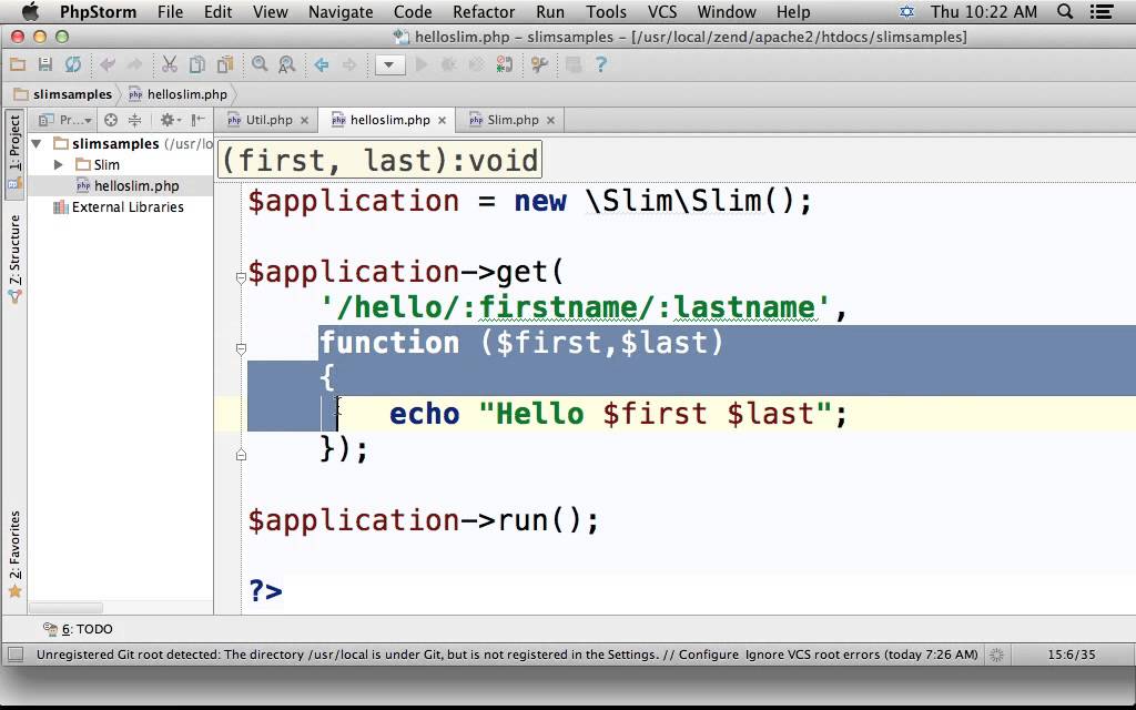 PHP Slim Framework Simple Demo