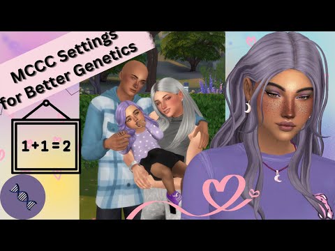 MC Command Center Settings for Better Genetics #thesims4