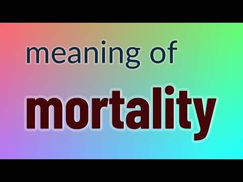 Mortality - 20 English Vocabulary Flashcards