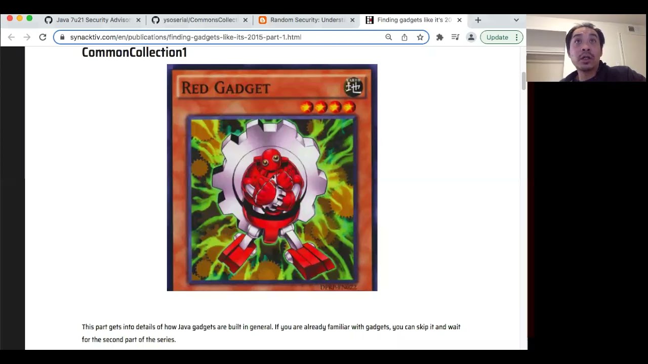 Java exploiting with ysoserial and how gadget chains work