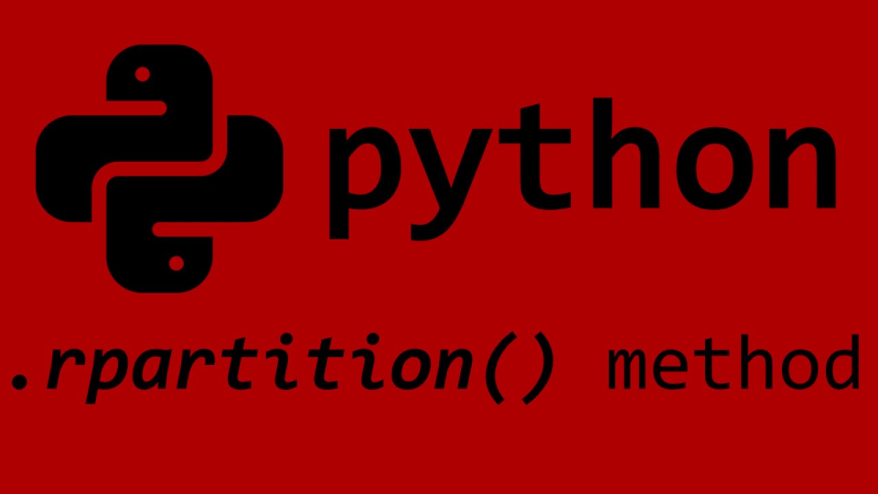 Python rpartition() string method