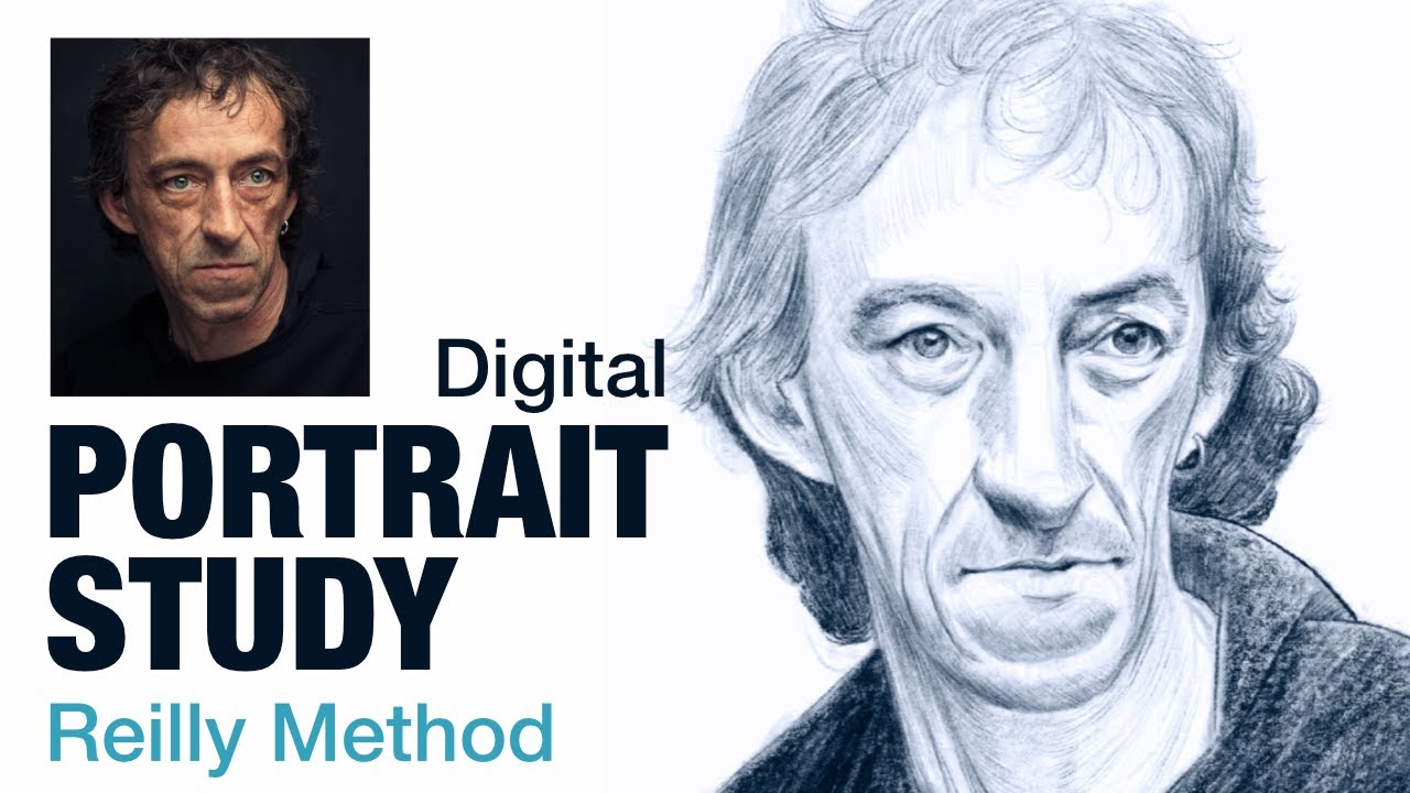 Digital Portrait Study From Reference Using Reilly Method