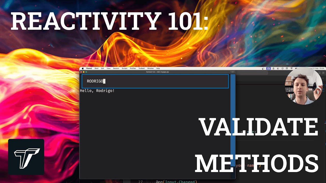 Validate methods – Textual reactivity 101