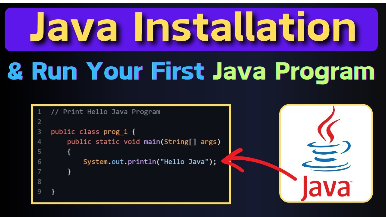 How to Download and Install Java in Windows and Run Your First Java Program (2024)
