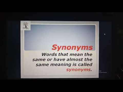 Synonyms, Antonyms | CDF ARSD | Kilkari