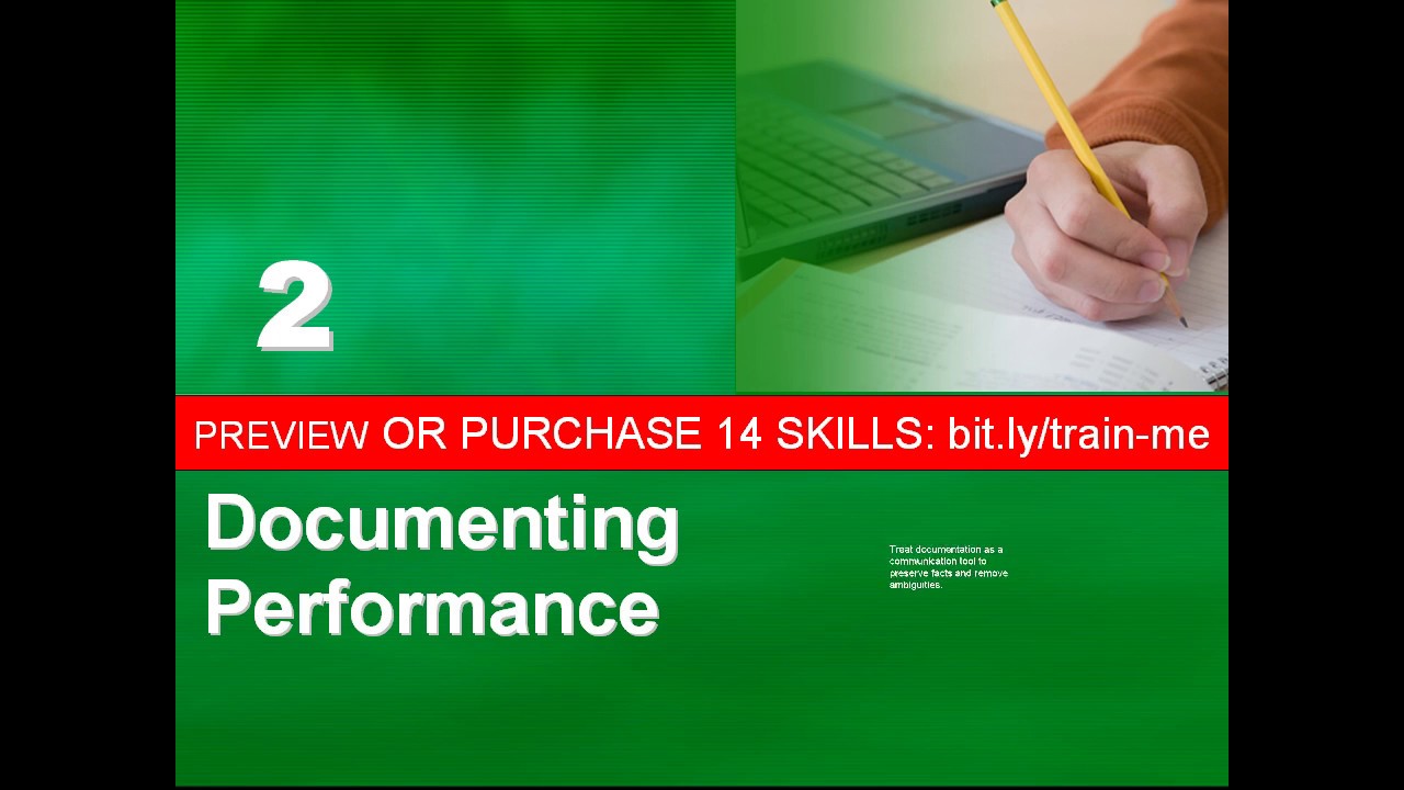 How to Document Performance Guidelines