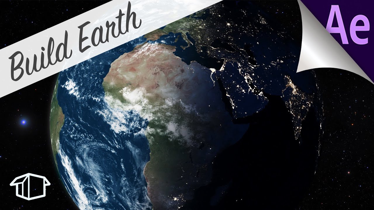 How to make a Realistic Earth in Space Tutorial - After Effects (No Plugins)
