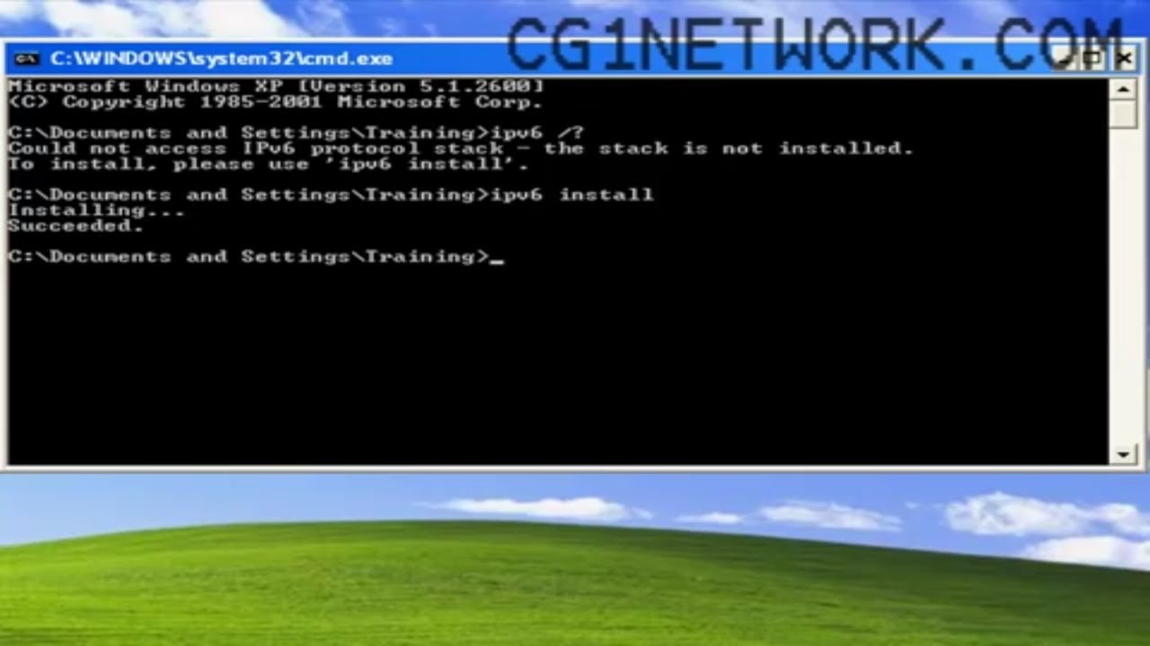 How to easily enable IPv6 Support on Windows XP.