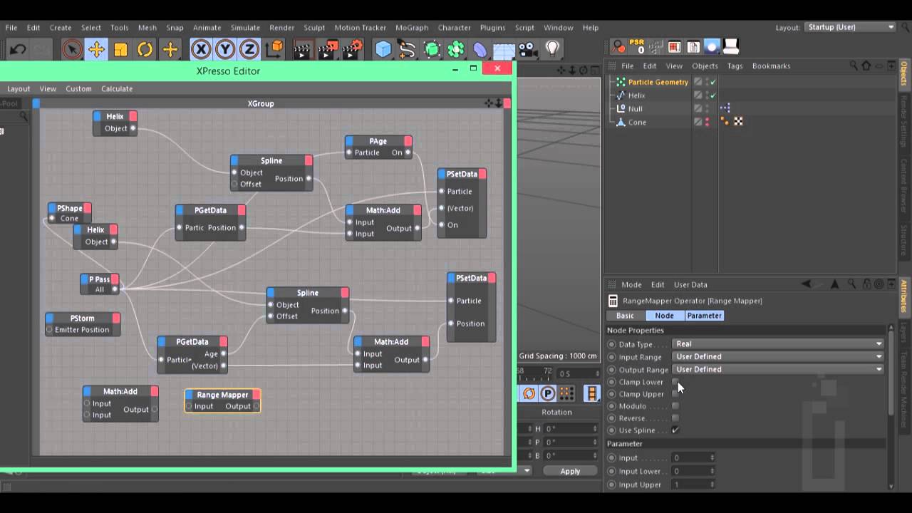 C4D Tutorial: Thinking Particles Spline Path