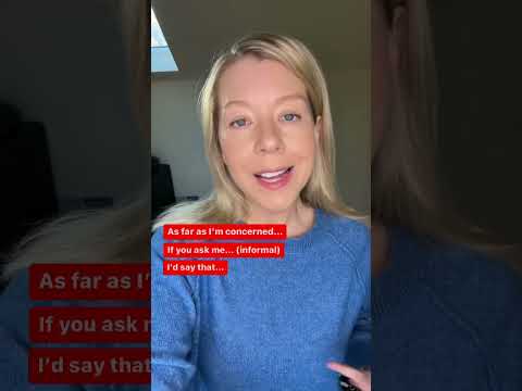 5 Advanced Ways to Say “I think” #shorts