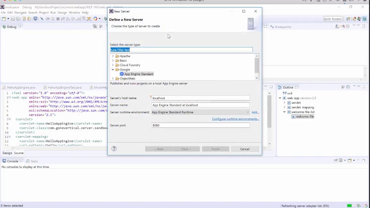 Installing the Google Cloud Tools for Eclipse Plugin