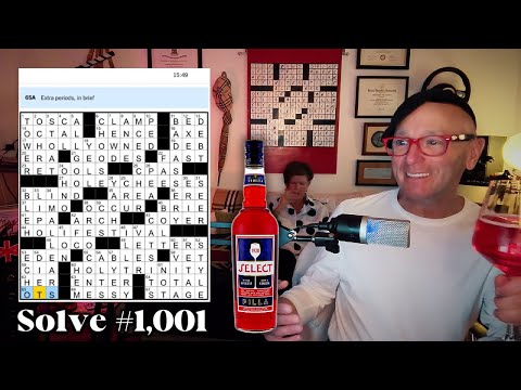 Let's Solve this Tuesday NYT Crossword by Ginny Too & Wine Down w/a Venezia Select Cocktail! π·