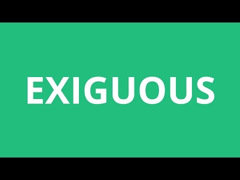 How To Pronounce Exiguous - Pronunciation Academy