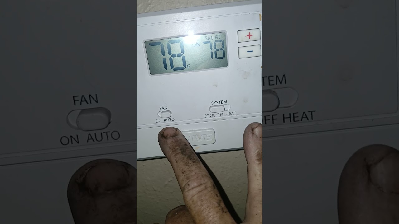 Set thermostat to correct settings for correct results?