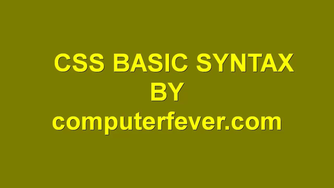 css3-CSS Basic Syntax-lecture 2