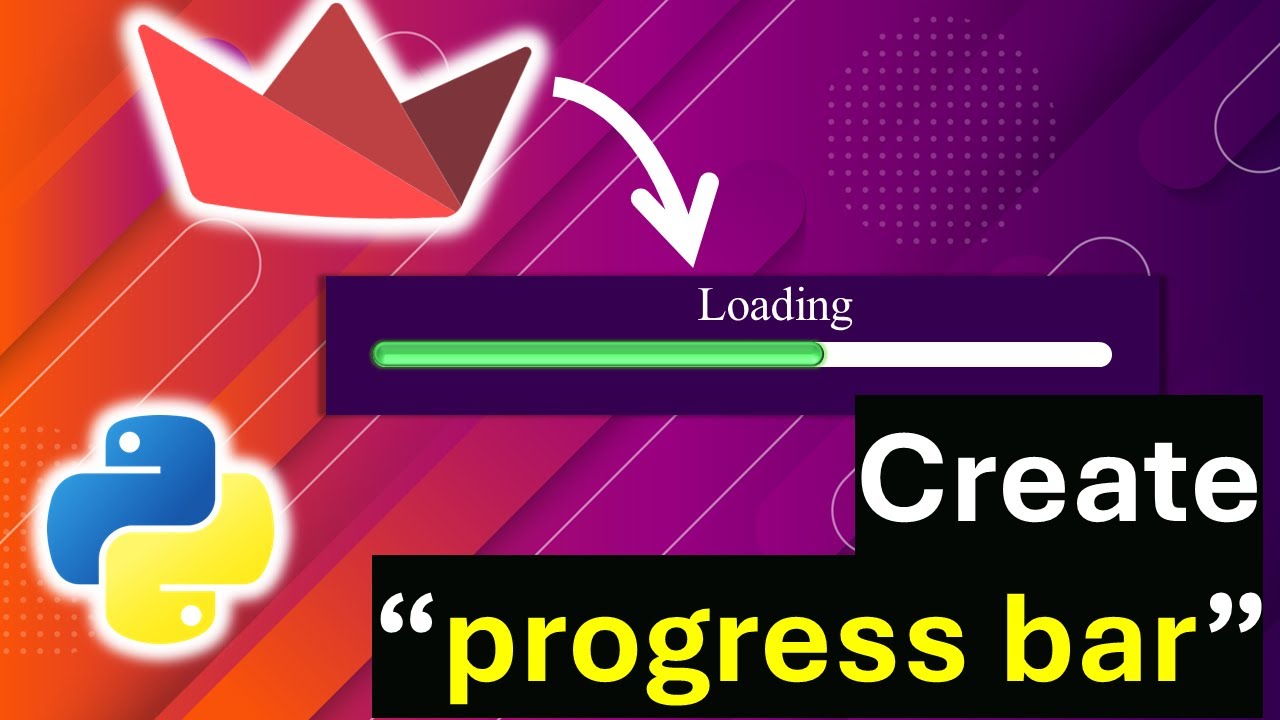 How to create progress bar in Streamlit | Python