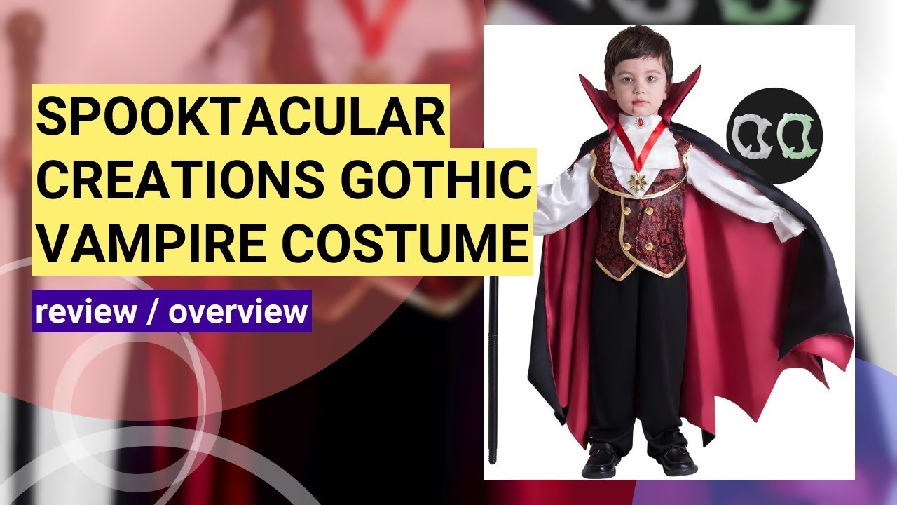 Review: Spooktacular Creations Gothic Vampire Costume for Kids