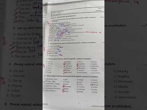 My exam yesterday! #polishlesson #polishlanguage