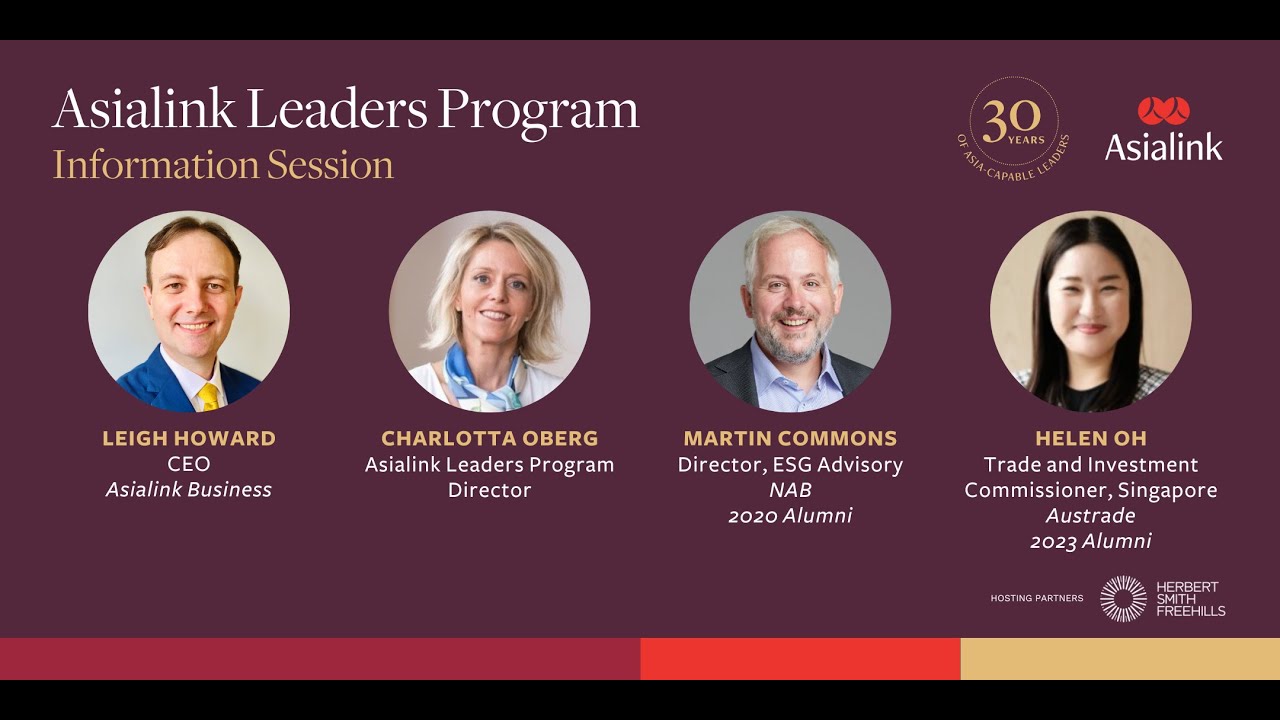 Asialink Leaders Program Information Session 2024