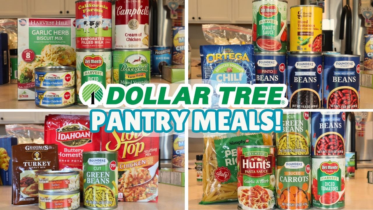 Dollar Tree Emergency Pantry Meals! (With Free Printable Recipe Cards!)