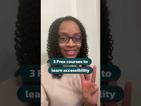 3 Free courses to learn accessibility - shorts