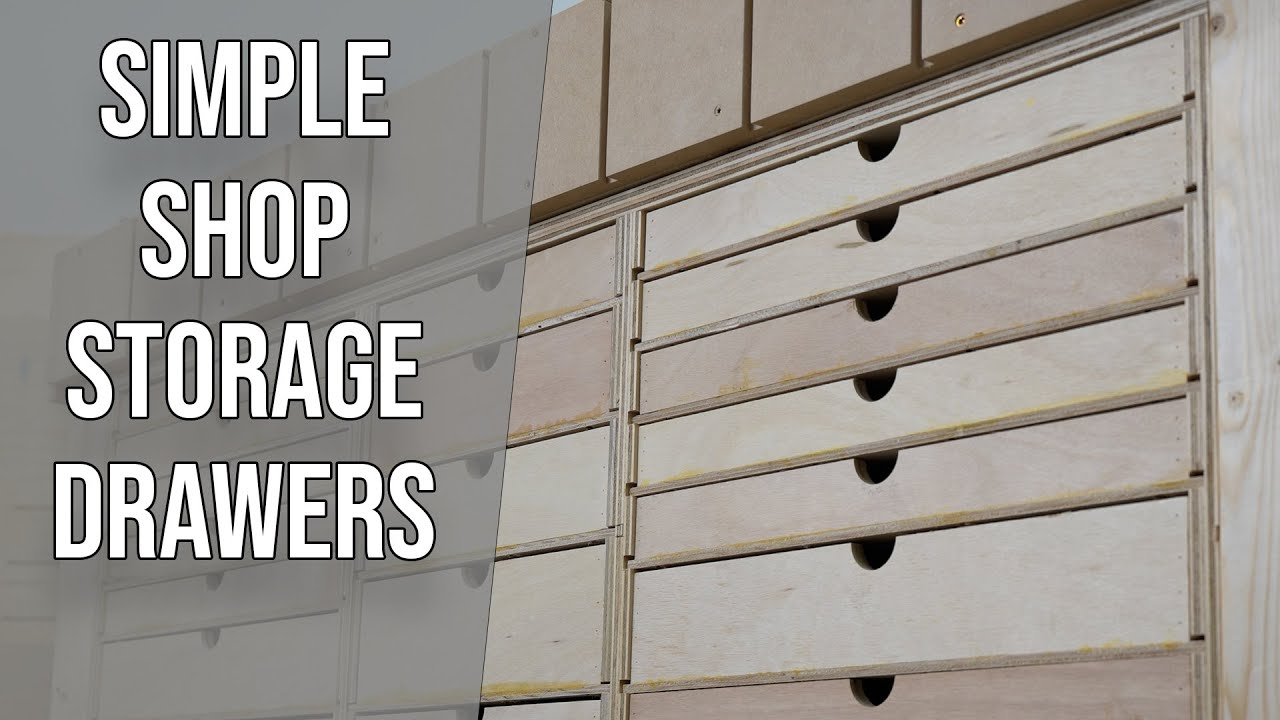 How to Build Simple Shop Storage Drawers