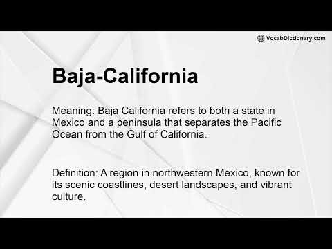 Baja-California Meaning