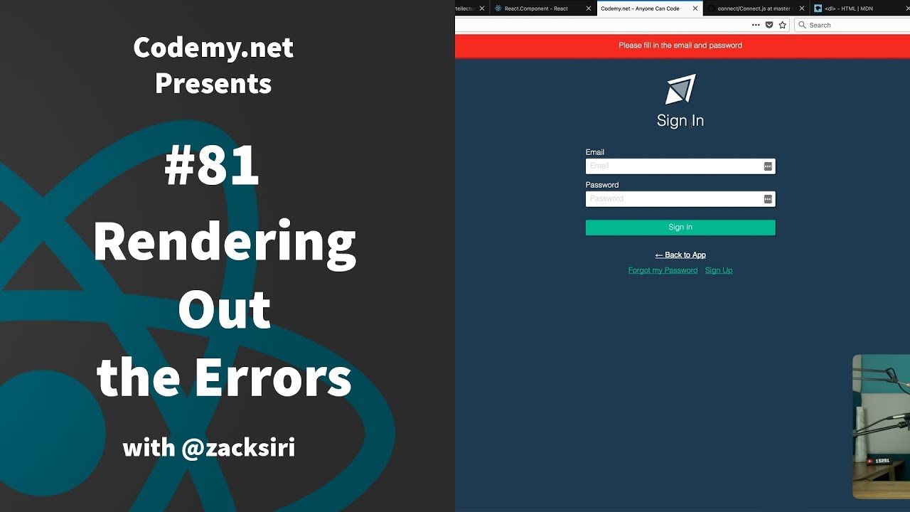 React: Rendering Out the Errors - [081]