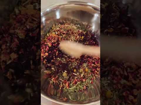 DIY tea blend #tearecipe #herbalmedicine #herbaltea