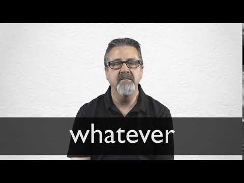 WHATEVER definition and meaning | Collins English Dictionary
