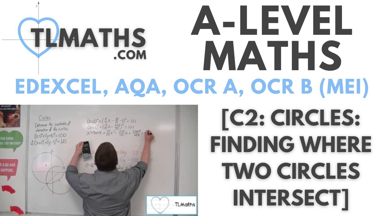A-Level Maths: C2-07 [Circles: Finding where Two Circles Intersect]