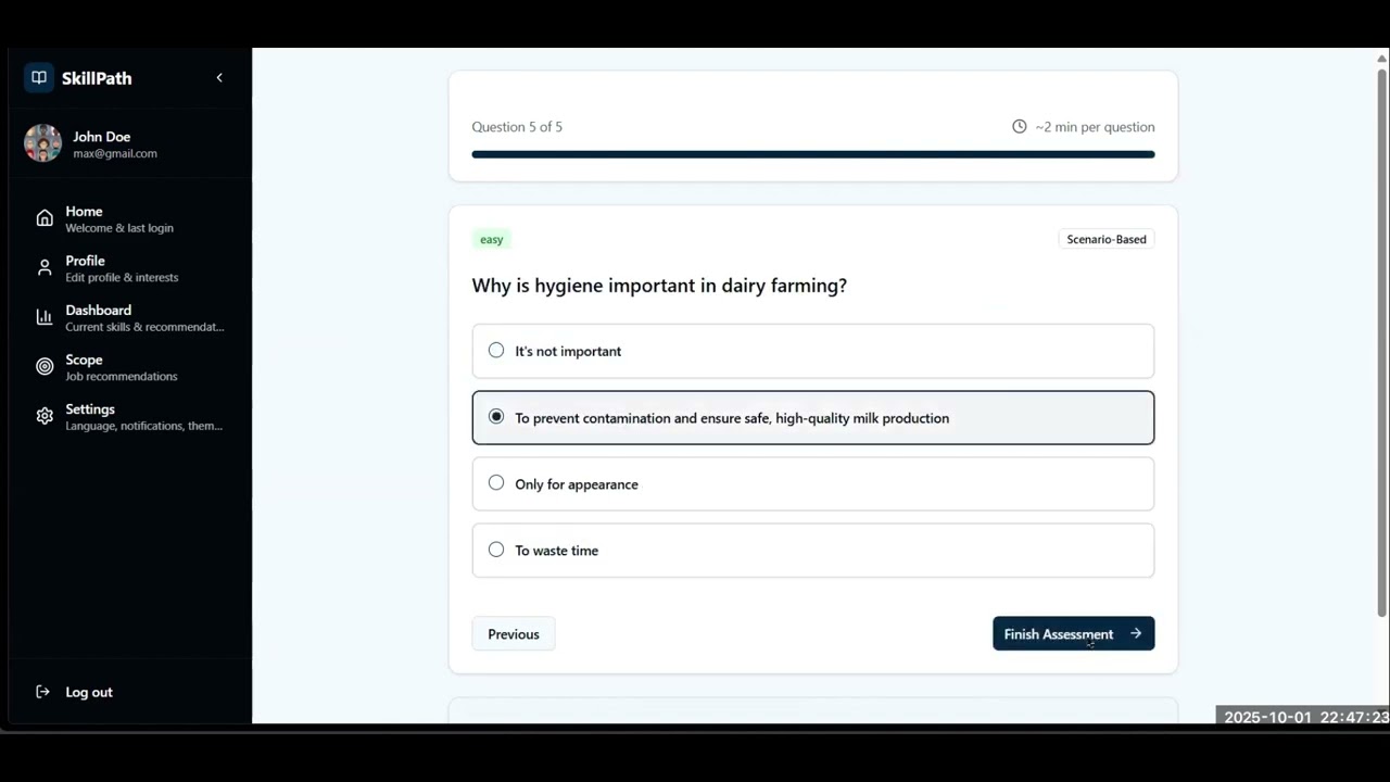 PS:25199 AI-Powered Personalized Learning Path Generator