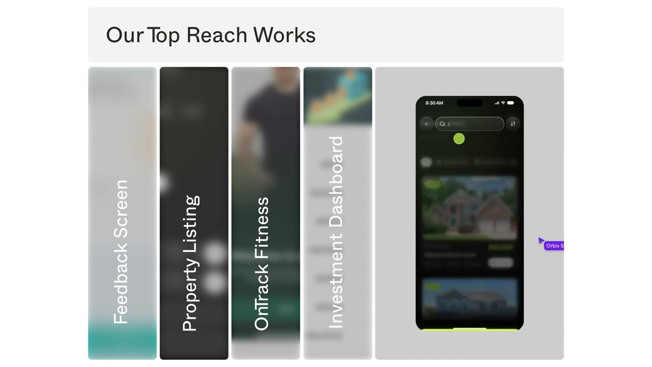 Top 5 Dribbble UI/UX Designs Showreel | Orbix Studio