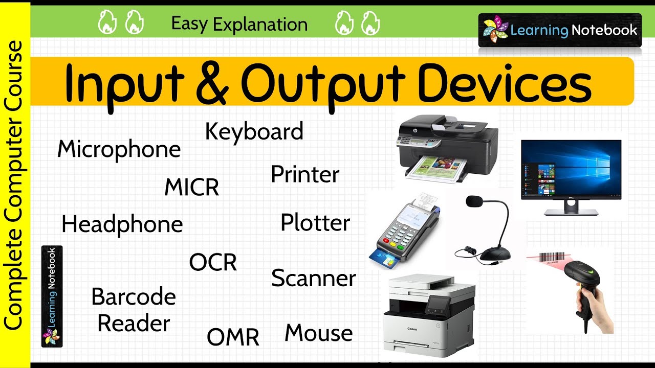 Input and Output Devices of Computer