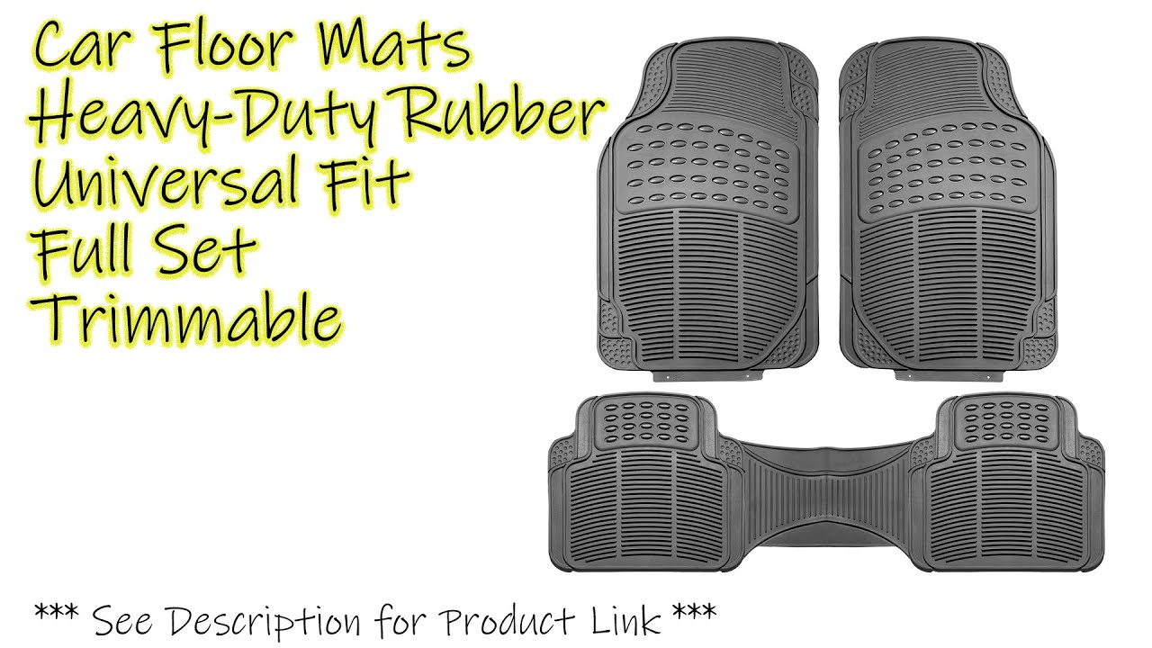 Unbox & Install: Gray Car Floor Mats - Universal Trimmable Fit - Full Set