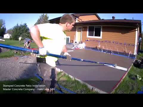Stamped Concrete Patio Install - Ham Lake, MN #howto #concretepatio #concrete #diy #stampedconcrete