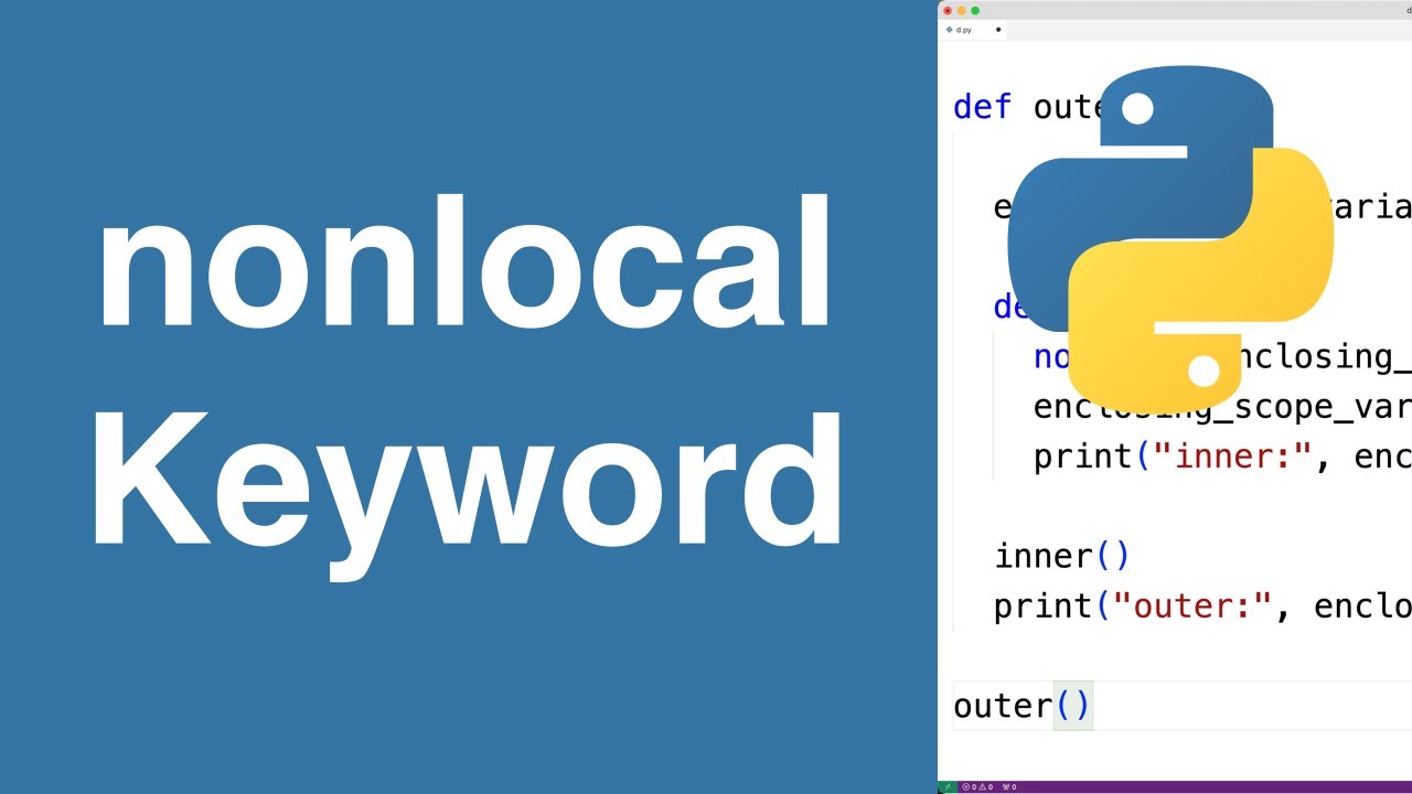 nonlocal Keyword | Python Tutorial