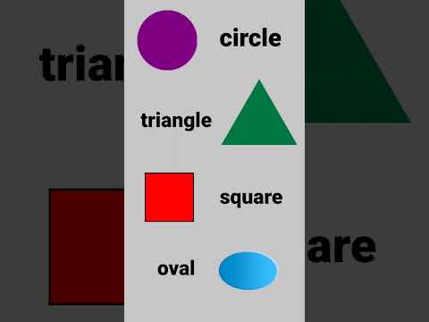 shapes in English