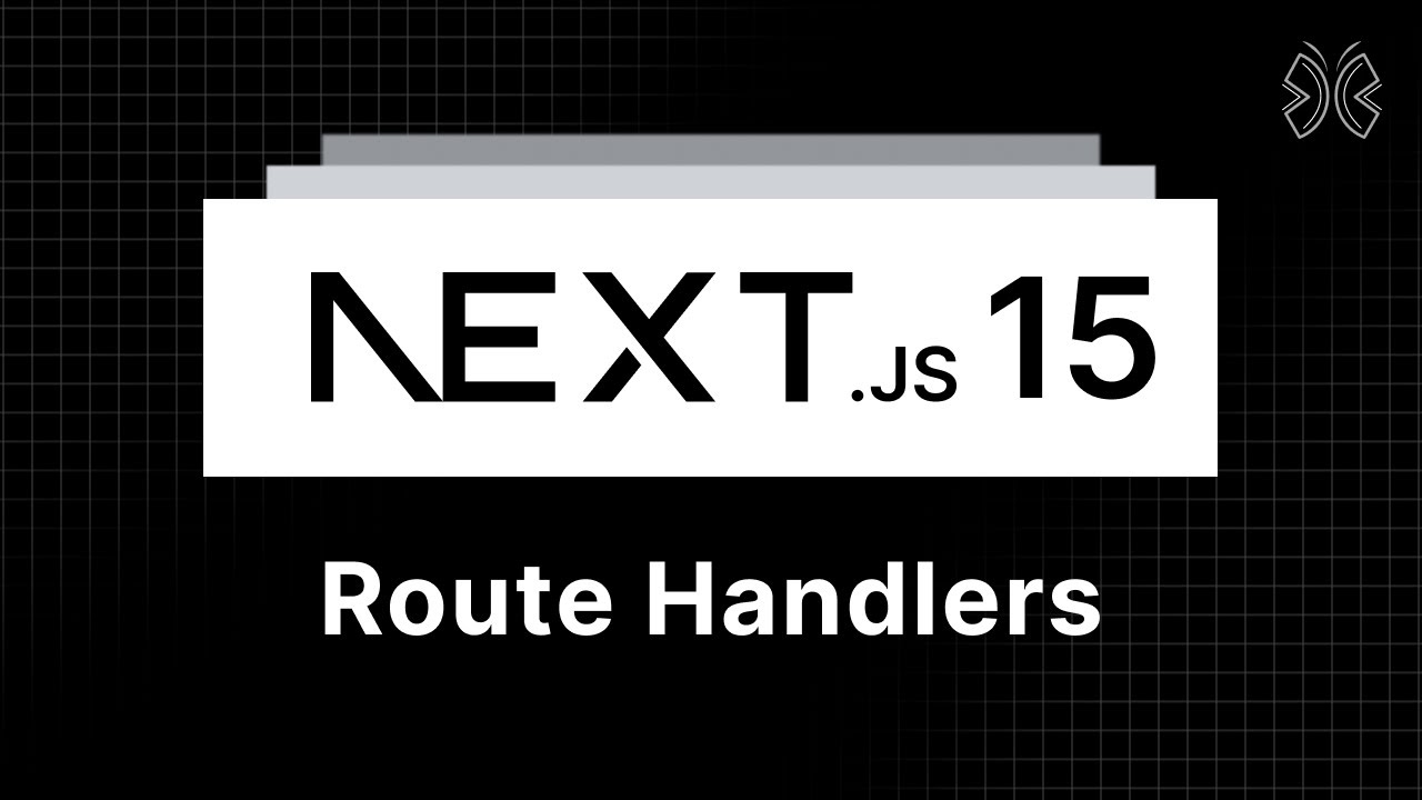 Next.js 15 Tutorial - 35 - Route Handlers