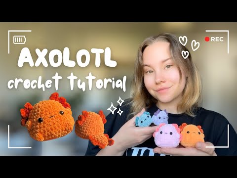 CROCHET TUTORIAL | Chubby Baby Axolotl Crochet Amigurumi Tutorial💖