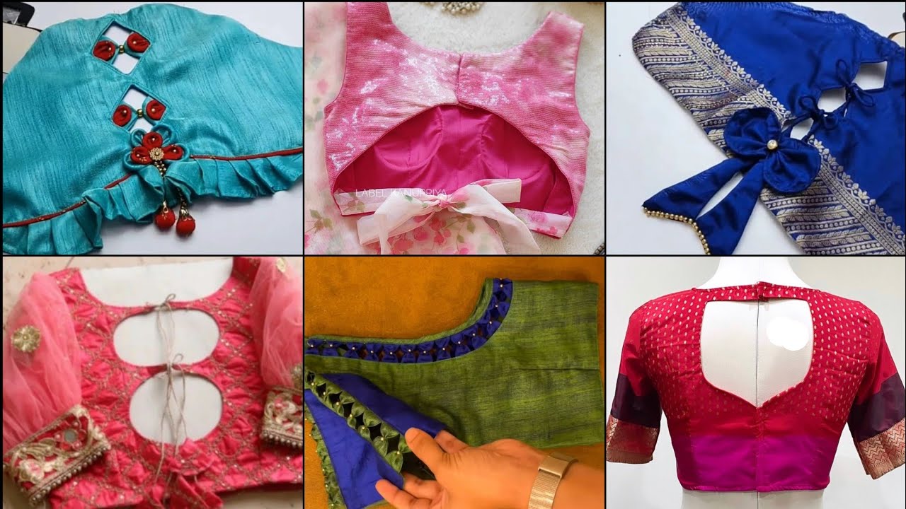 New Model Designer Neck Patterns - Blouse Designs