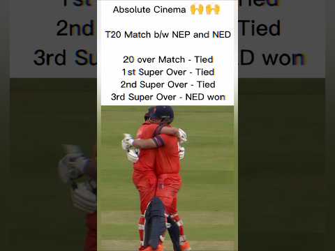 What a Thriller Game 😱 | Nepal vs Netherland #cricket #t20 #ytshorts #nepvsned