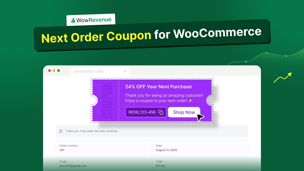 How to Create Next Order Coupons in Woocommerce using WowRevenue