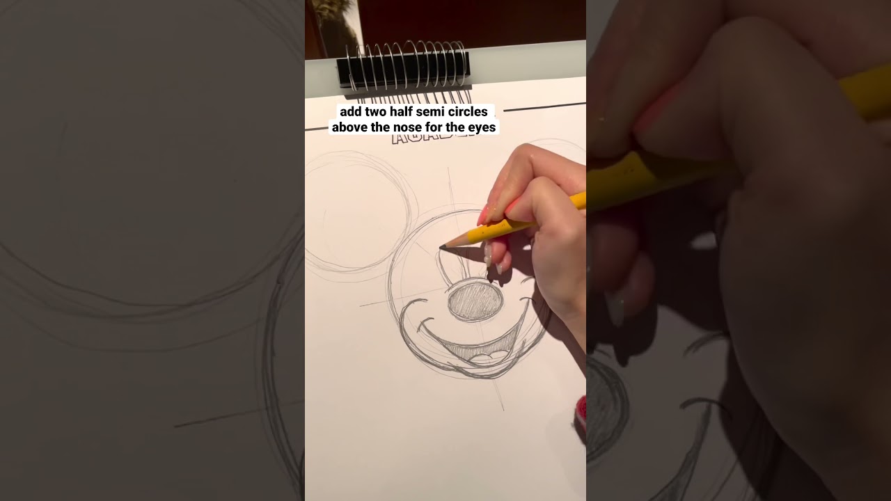 drawing mickey mouse at DISNEYLAND! #shorts