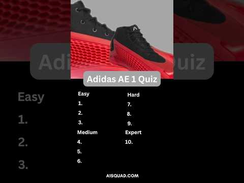 Unscramble the features of Anthony Edwards' AE 1 Adidas shoes? #AE1Adidas #SneakerQuiz