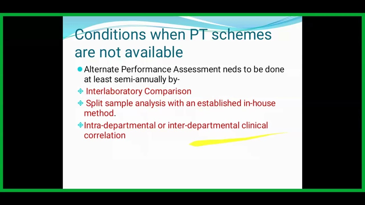 CQE Series 20 : Quality Assurance Planning in Laboratory - PROFICIENCY TESTING –TOOLS & ANALYSIS