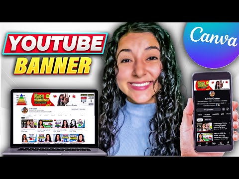 How To Make A Youtube Banner In Under 4 Minutes! (Canva Template Included)