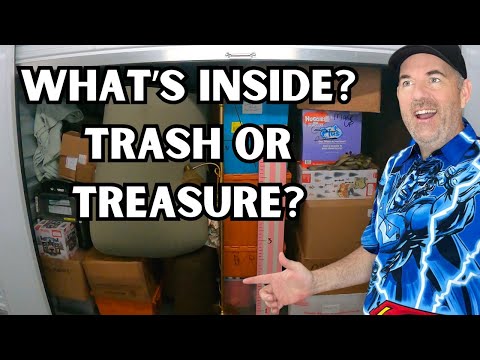 Bought My First Abandoned Storage Unit at Auction | Unboxing What Is Inside To Resell